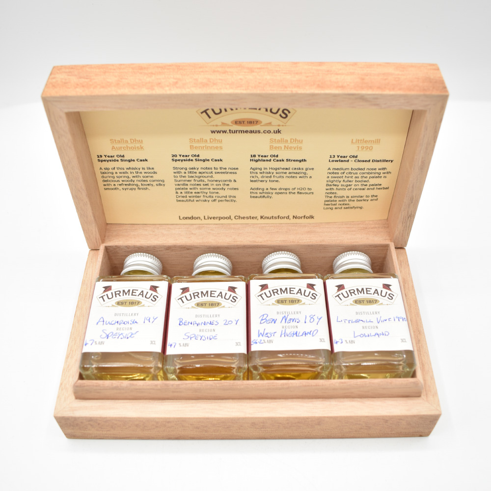 Lot 273 - Turmeaus Extreme Rare Dram Box Auchroisk 19YO Benrinnes 20YO ...